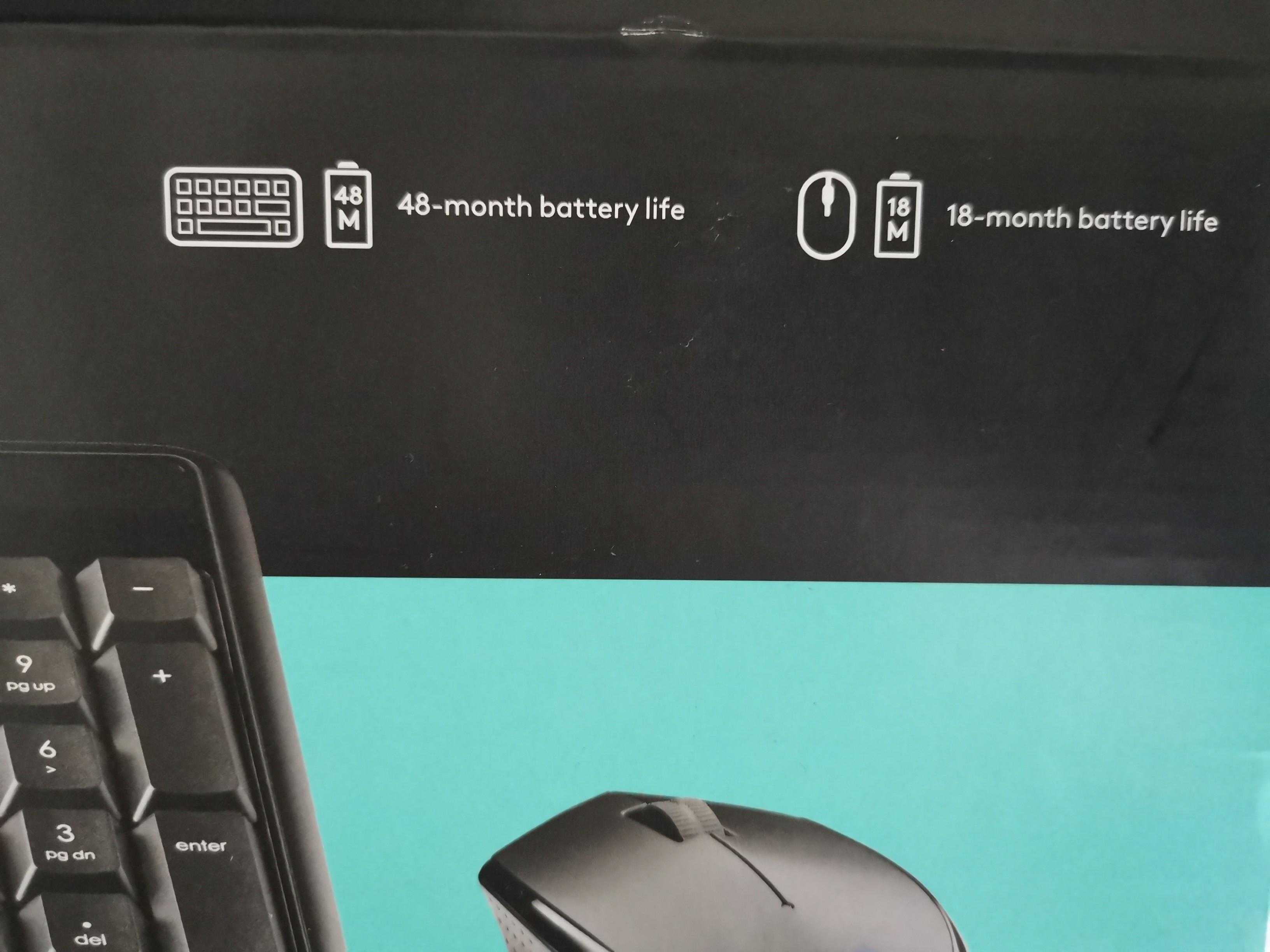 Logitech MK345 Wireless Keyboard and Mouse (K345 + M275), Computers ...