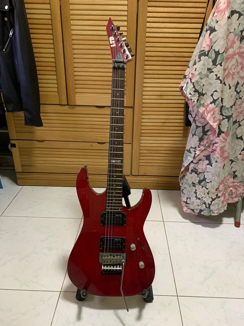 LTD M-100FM electric guitar, Hobbies & Toys, Music & Media, Musical ...