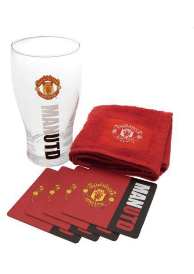 Manchester United Word Mark Mini Bar Set, Everything Else on Carousell