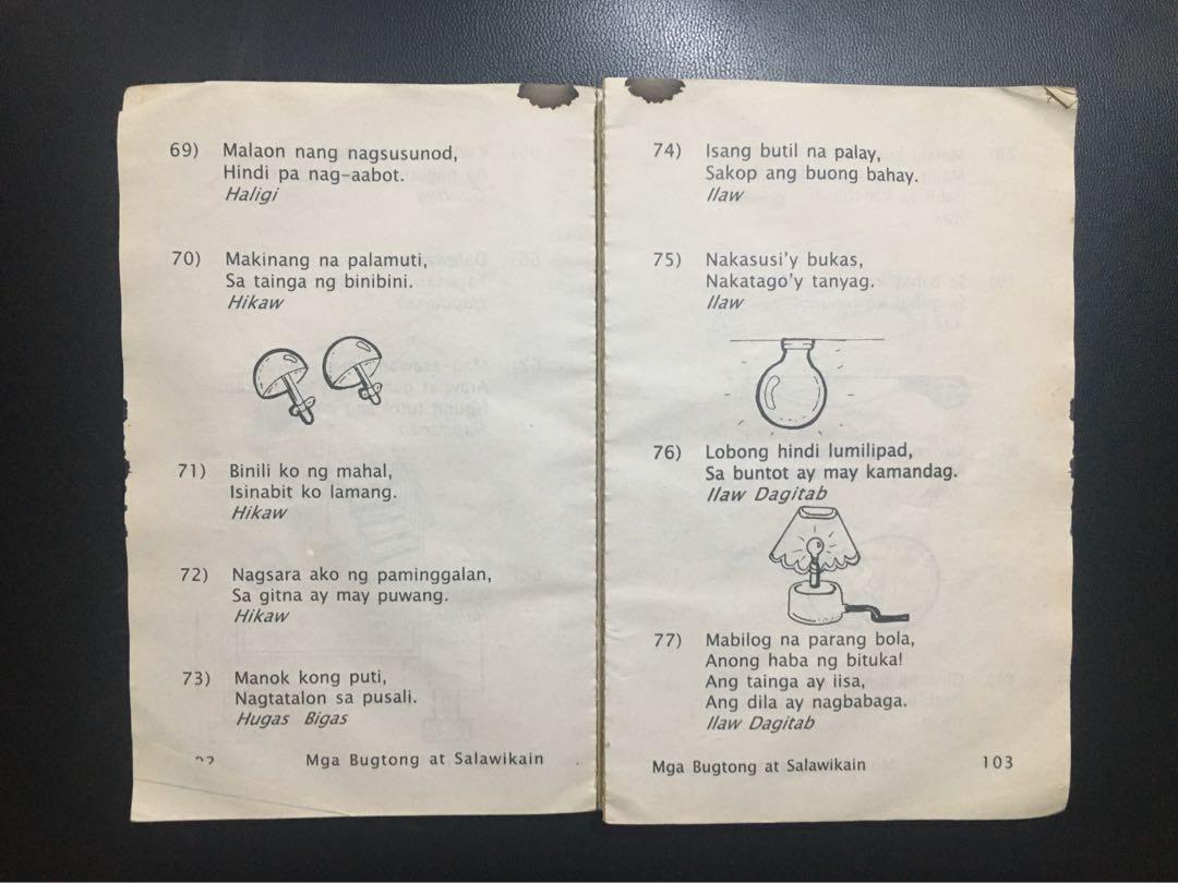 MGA BUGTONG AT SALAWIKAIN, Hobbies & Toys, Books & Magazines, Children ...