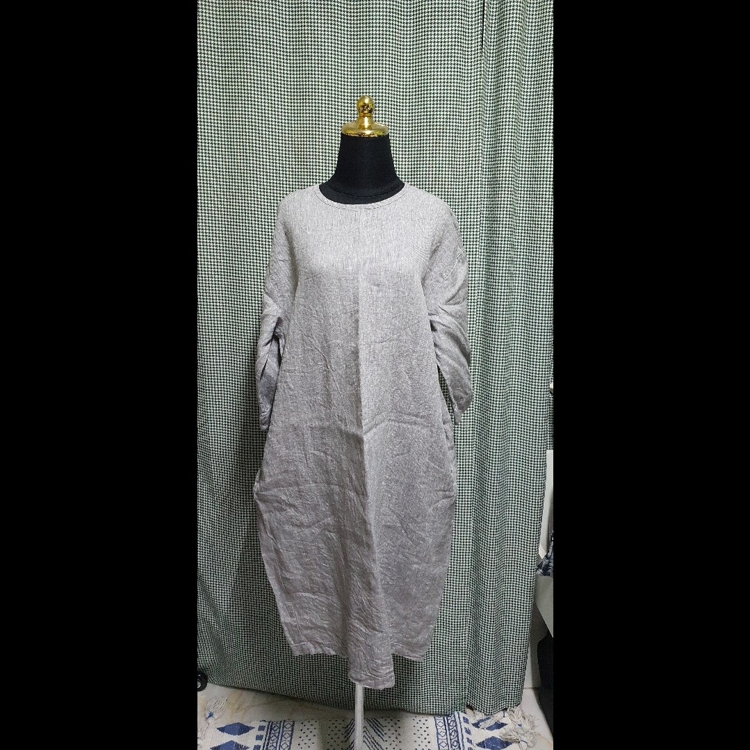 MUJI Linen Dress, Women's Fashion, Dresses & Sets, Dresses on Carousell