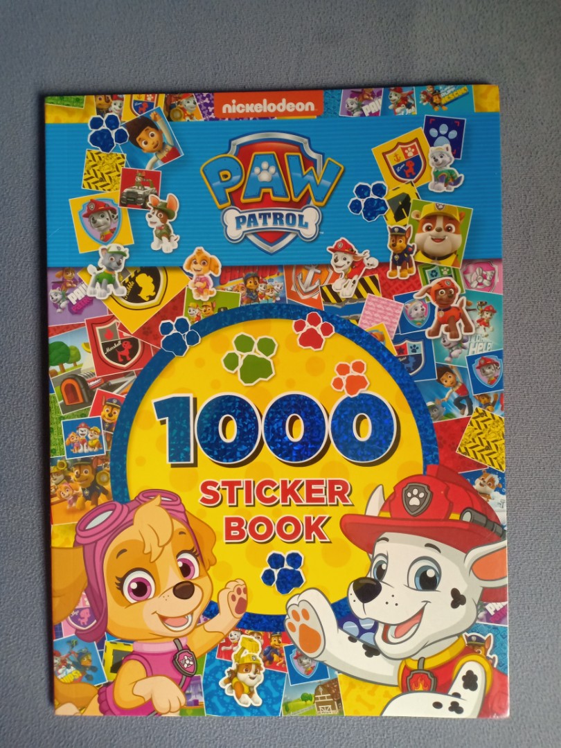 Nickelodeon Paw Patrol 1000 Sticker Book, Hobbies & Toys, Books ...