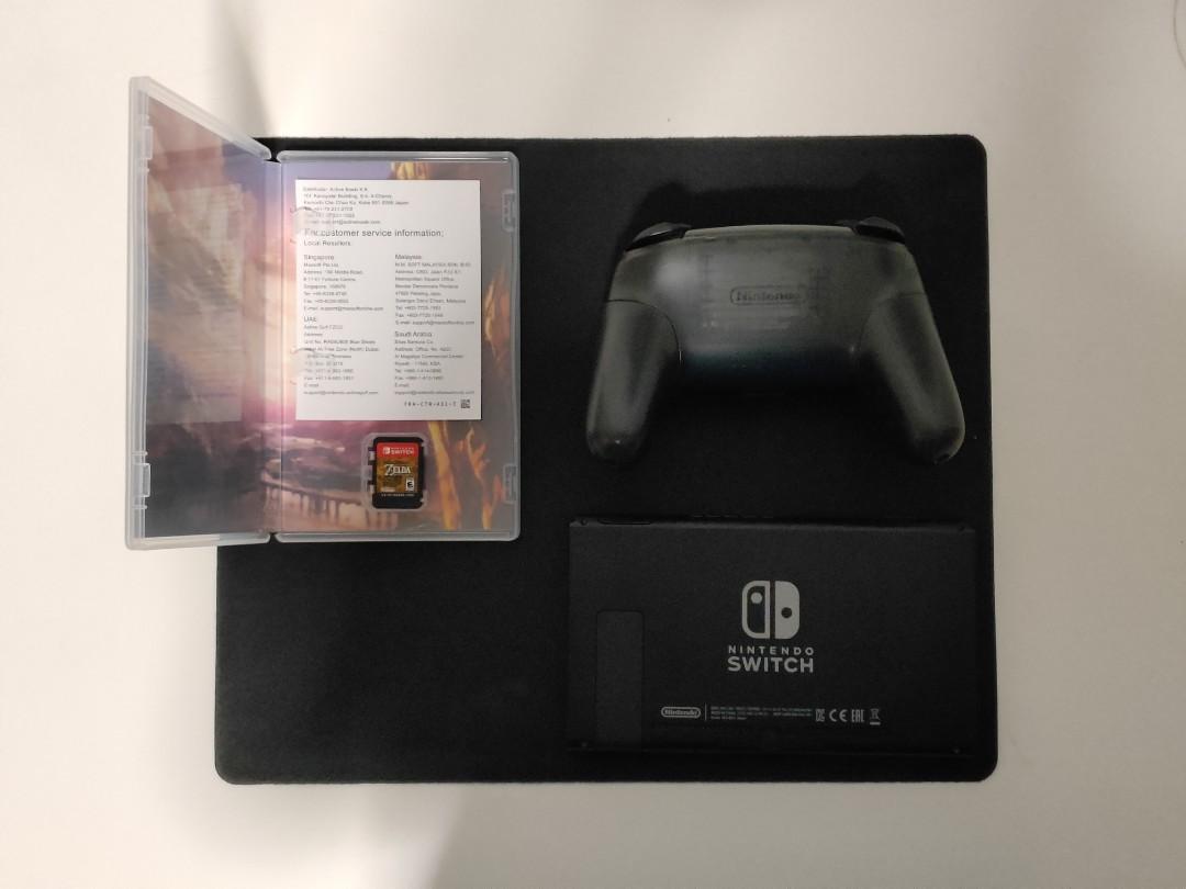 Nintendo Switch (gen 1 tablet + zelda botw + pro controller!!) + can ...