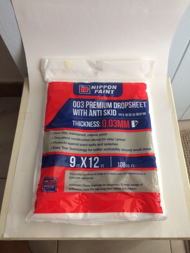 Nippon paint dropsheet, Furniture & Home Living, Home Improvement ...