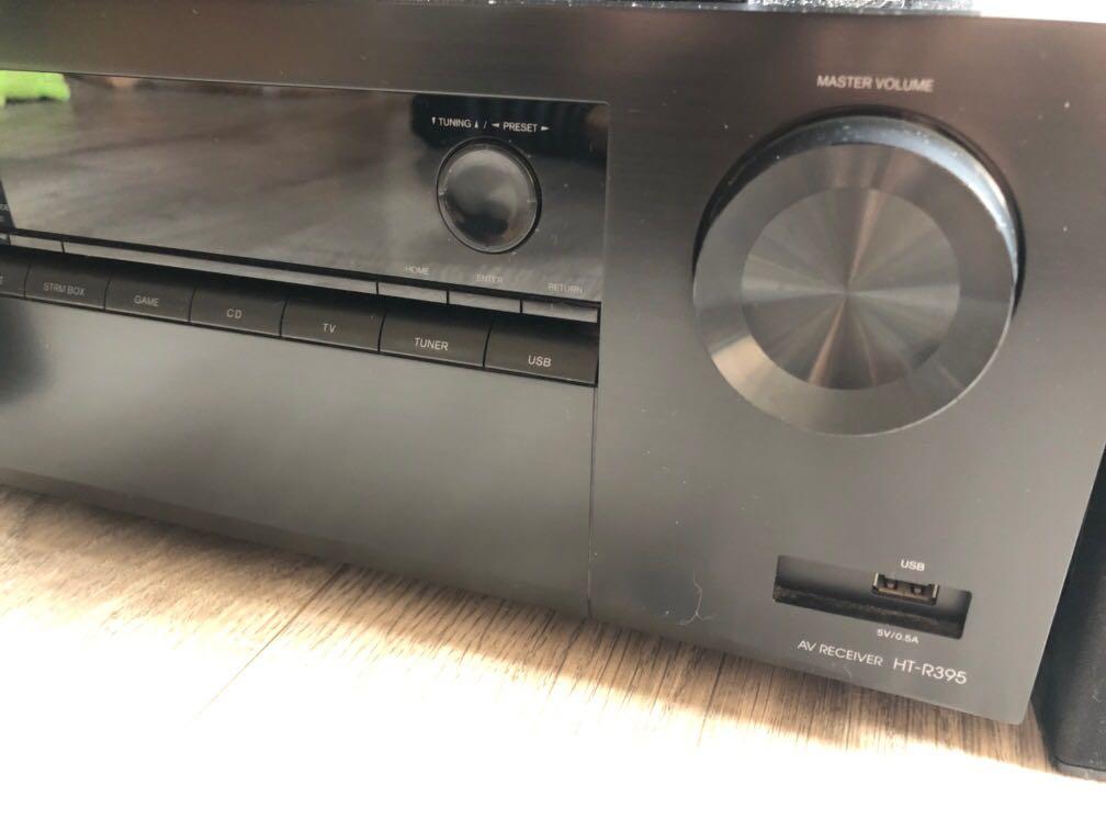Onkyo HT-R395 5.1 擴音機, 音響器材, Soundbar、揚聲器、藍牙喇叭、耳擴 - Carousell