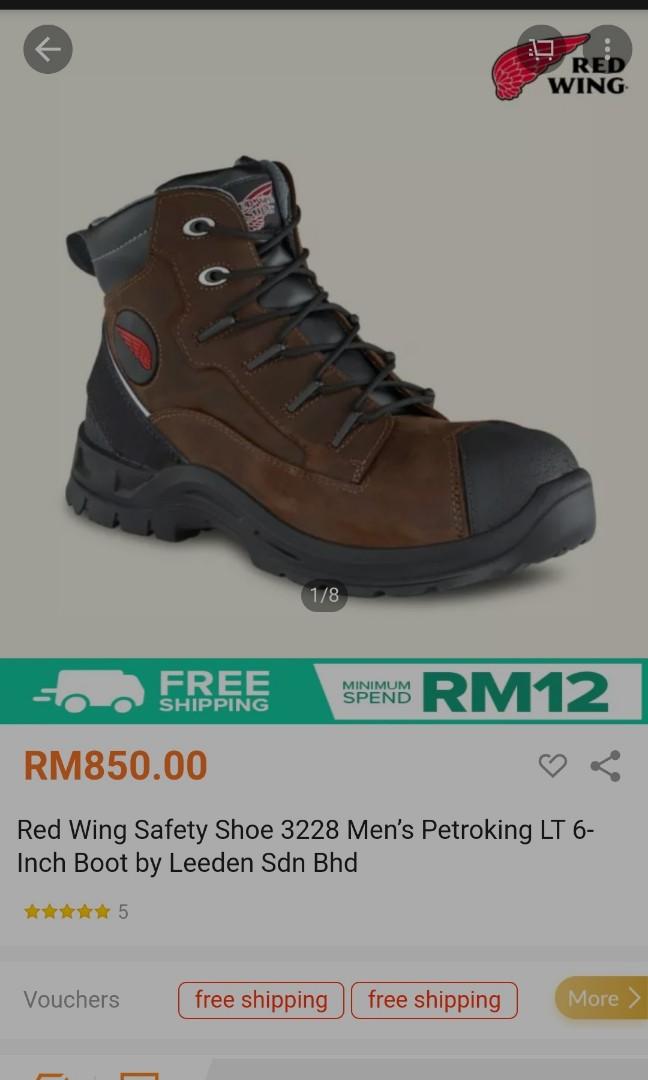 Original red wing 3228 safety shoe, Men's Fashion, Footwear, Boots on ...