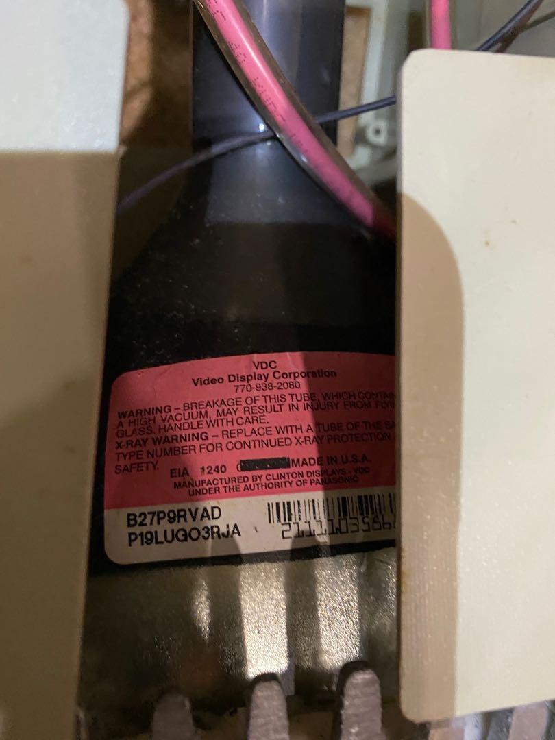 Rare P19 Lug Tubes for CRT Projector, TV & Home Appliances, TV ...