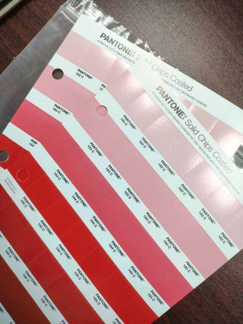 Pantone Solid Chip Loose Sheet Coated & Uncoated 彩通 色票補充頁 光面銅版紙 / 膠版紙 每種色彩均有六張可撕式色票 全線Pantone產品 ...