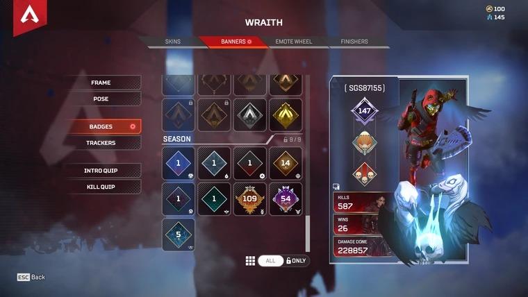 [PC] Fresh Wraith heirloom w/ Hellcat & 20 legs (Apex Legends), Video ...