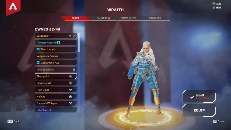 [PC] Wraith heirloom w/ Flashpoint & 105 Legendaries (Apex Legends ...