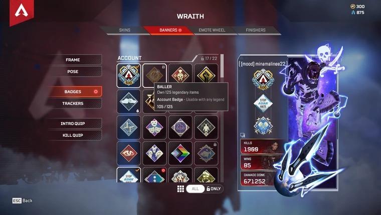 [PC] Wraith heirloom w/ Flashpoint & 105 Legendaries (Apex Legends ...