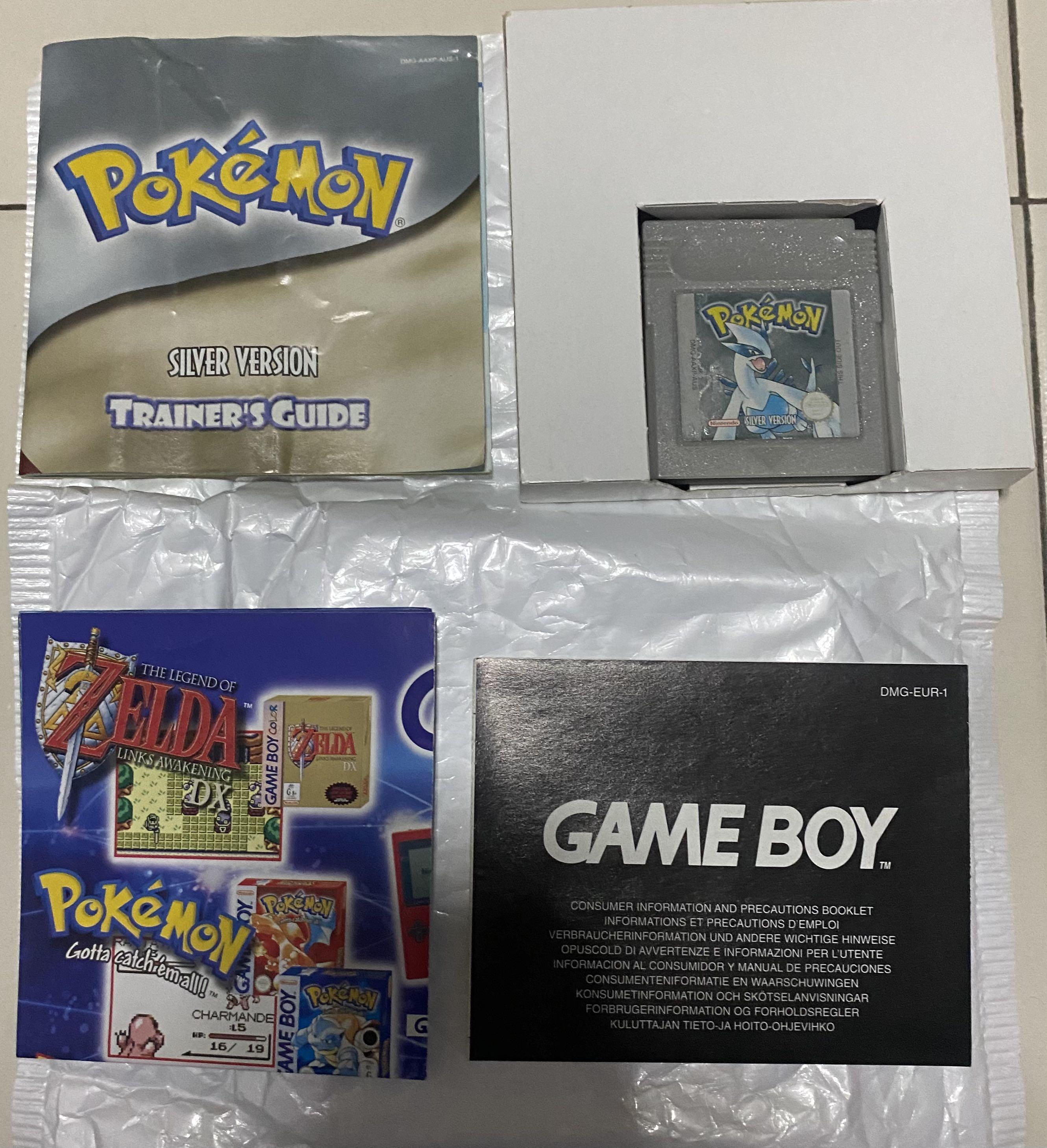 Pokemon silver gameboy colour, Video Gaming, Video Games, Nintendo on ...