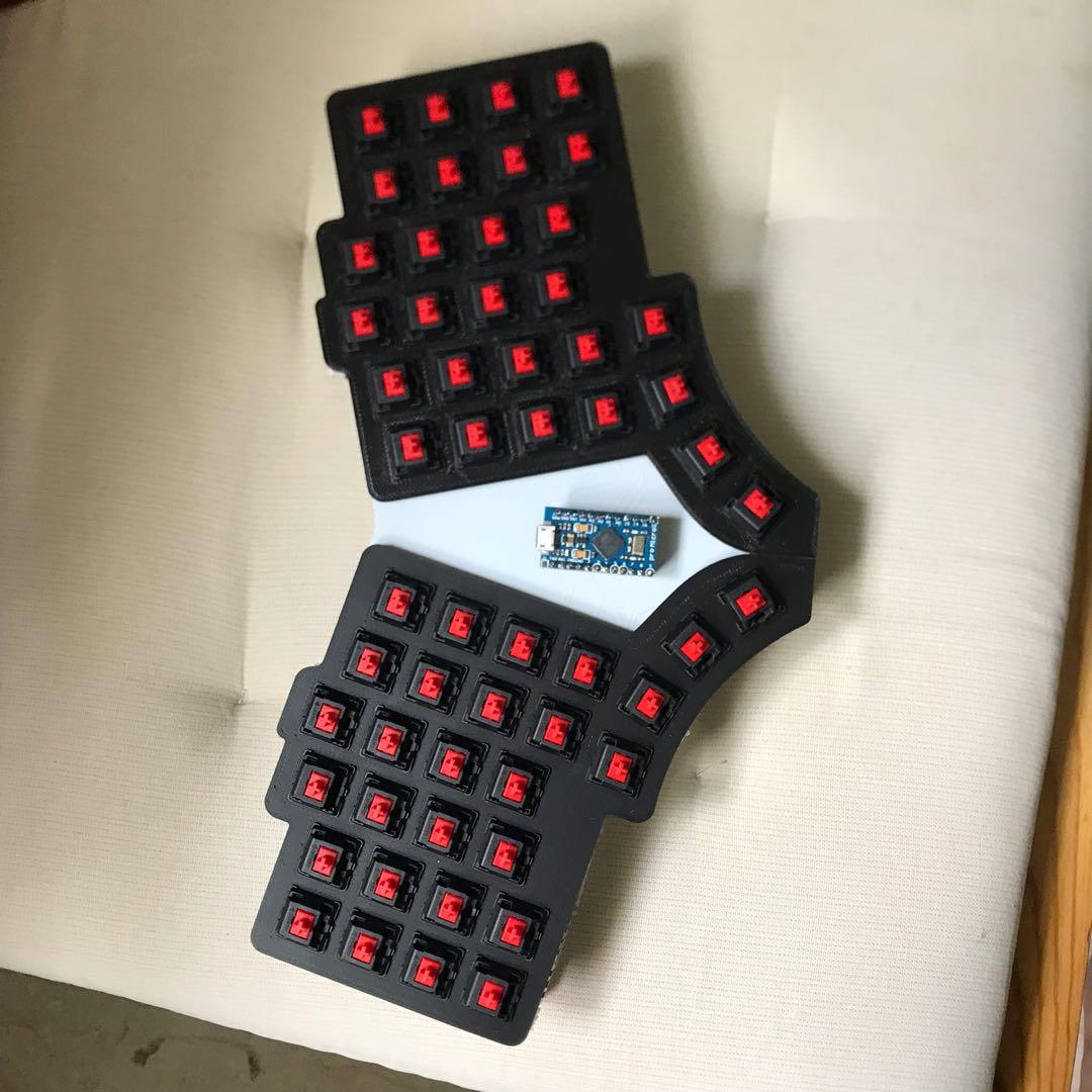 Pteron with Cherry MX Red - Split Ortholinear Mechanical Keyboard ...