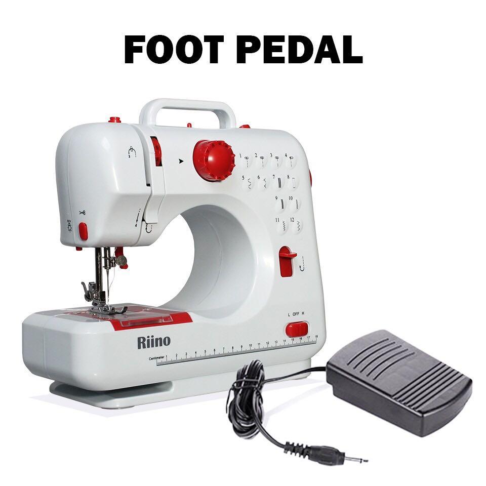 Riino Sewing Machine Portable Handheld Dual Speed 12 Stitch Patterns