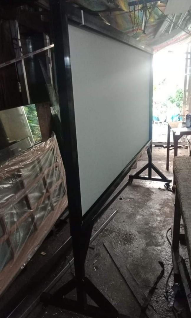 Sliding Mobile Bulletin Board with rolling wheel's, Furniture & Home ...