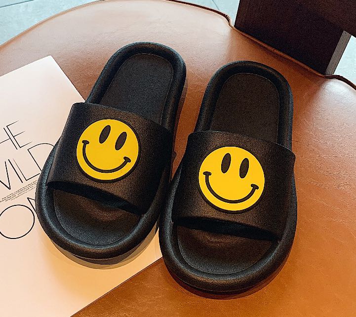 Smiley Face Slide Sandals Slippers for kids, Babies & Kids, Babies ...