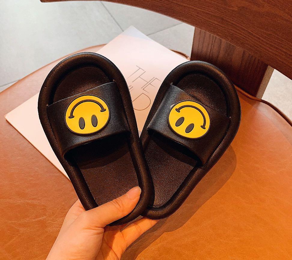 Smiley Face Slide Sandals Slippers for kids, Babies & Kids, Babies ...