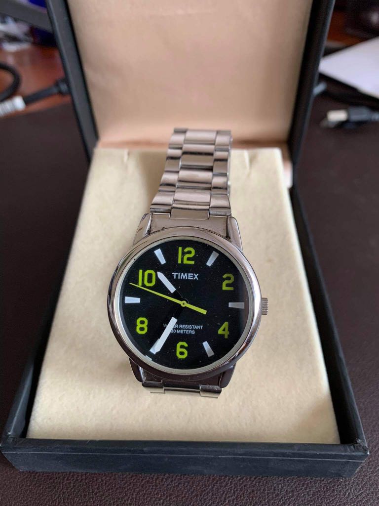 Timex water resistant watch, Men's Fashion, Watches & Accessories ...
