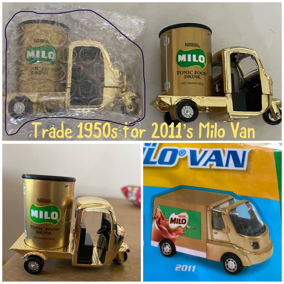 Trade Milo Gold Van, Hobbies & Toys, Toys & Games on Carousell