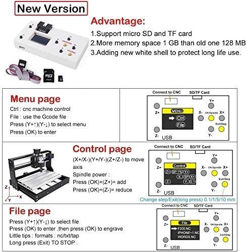 Upgrade cnc 3018 Pro 3 Axis DIY Mini CNC Router Kit with GRBL Remote ...