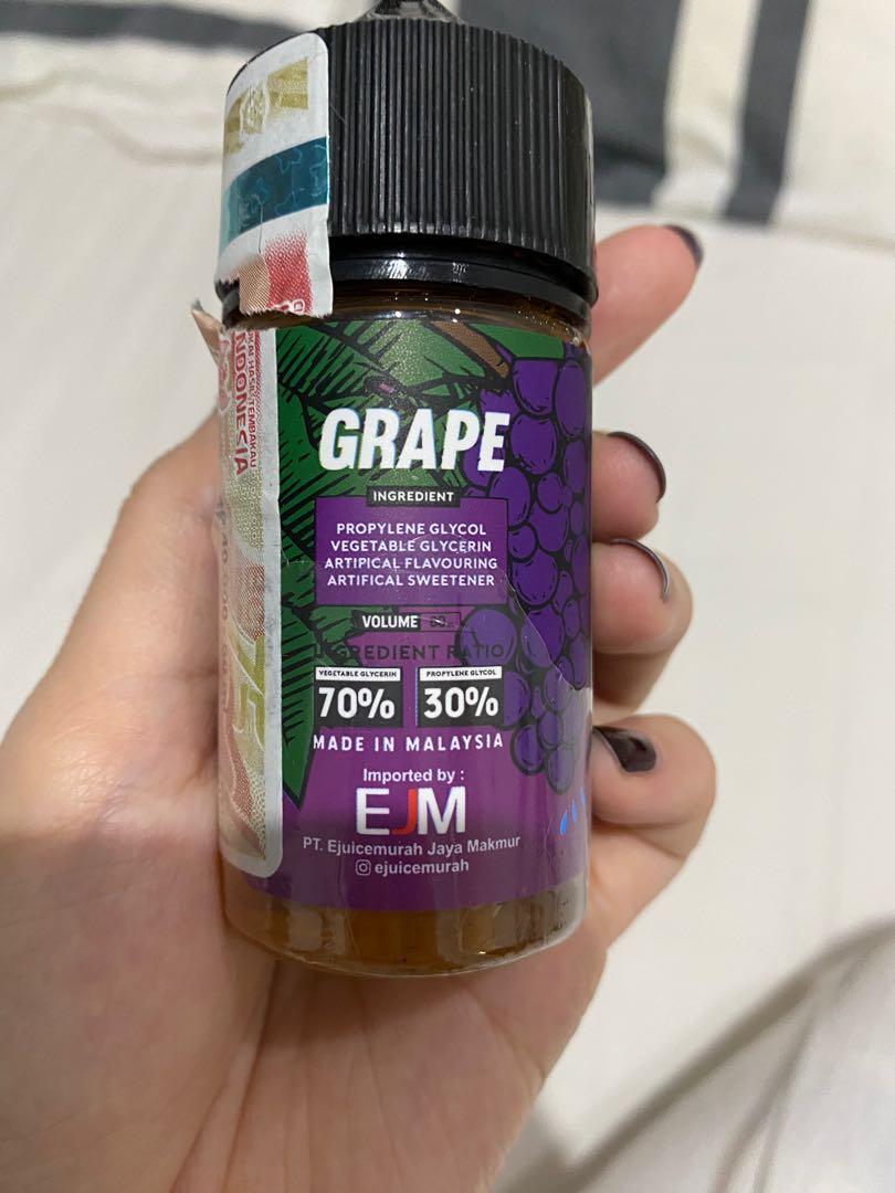 Vape liquid GRAPE, Kesehatan & Kecantikan, Parfum, Kuku & Lainnya di ...