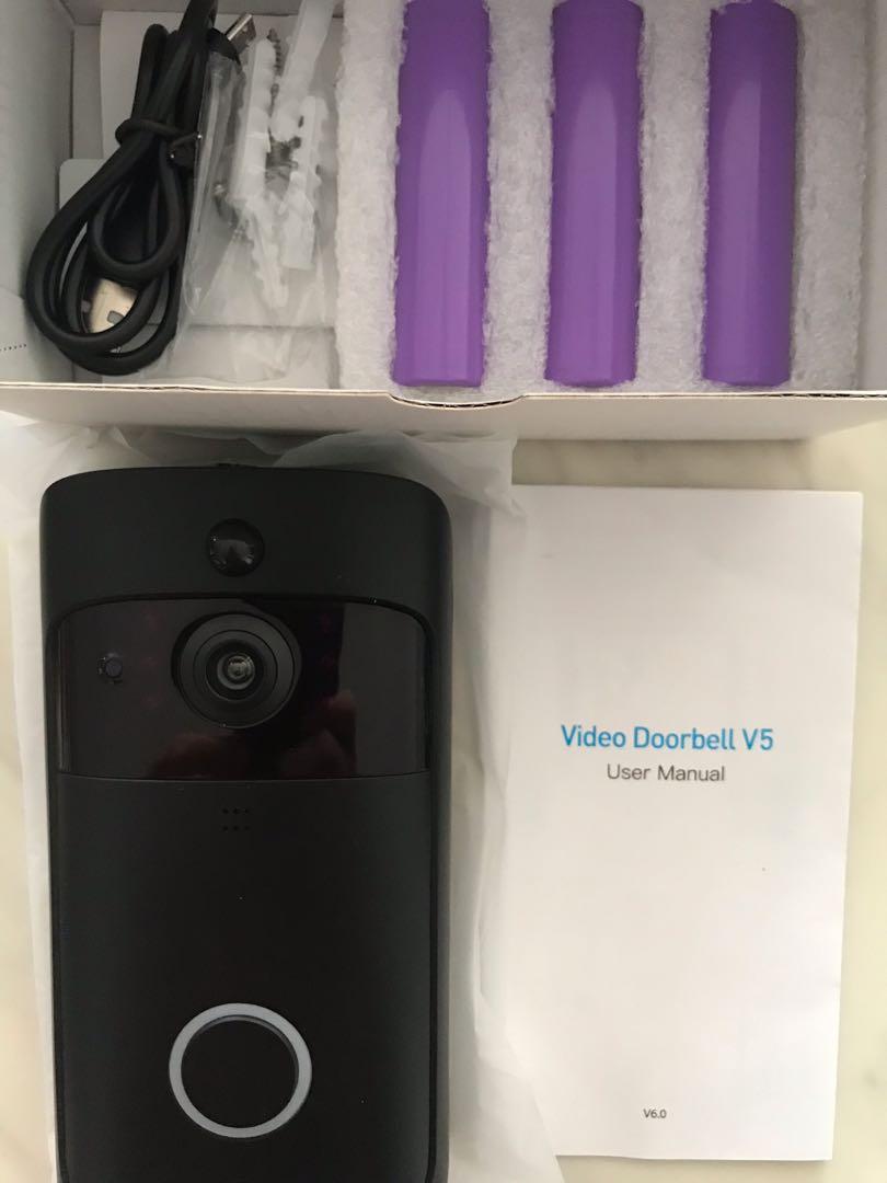Video Doorbell V5, Furniture & Home Living, Security & Locks, Peephole ...