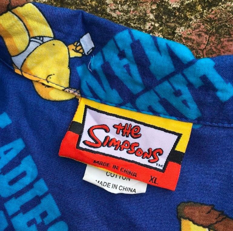 Vintage The Simpsons AOP polo, Men's Fashion, Tops & Sets, Tshirts ...