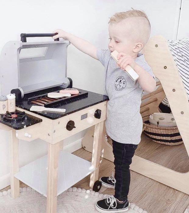 Wooden BBQ Grill Toy for Baby Boy Girl Kids, Hobbies & Toys, Toys ...