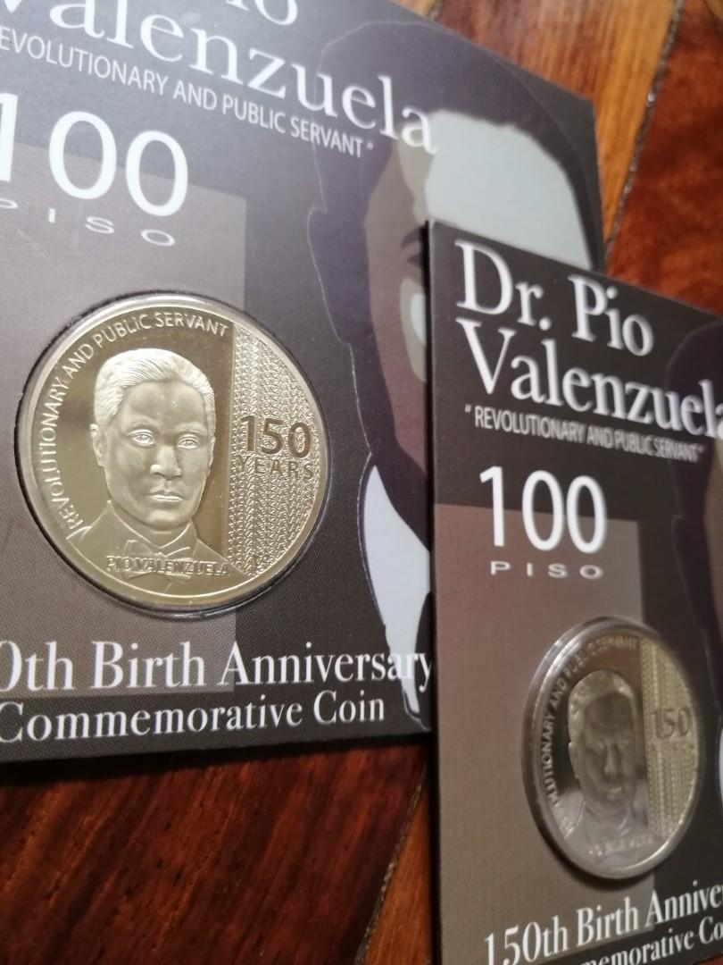 100-piso Dr. Pio Valenzuela Commemorative Coin, Hobbies & Toys ...