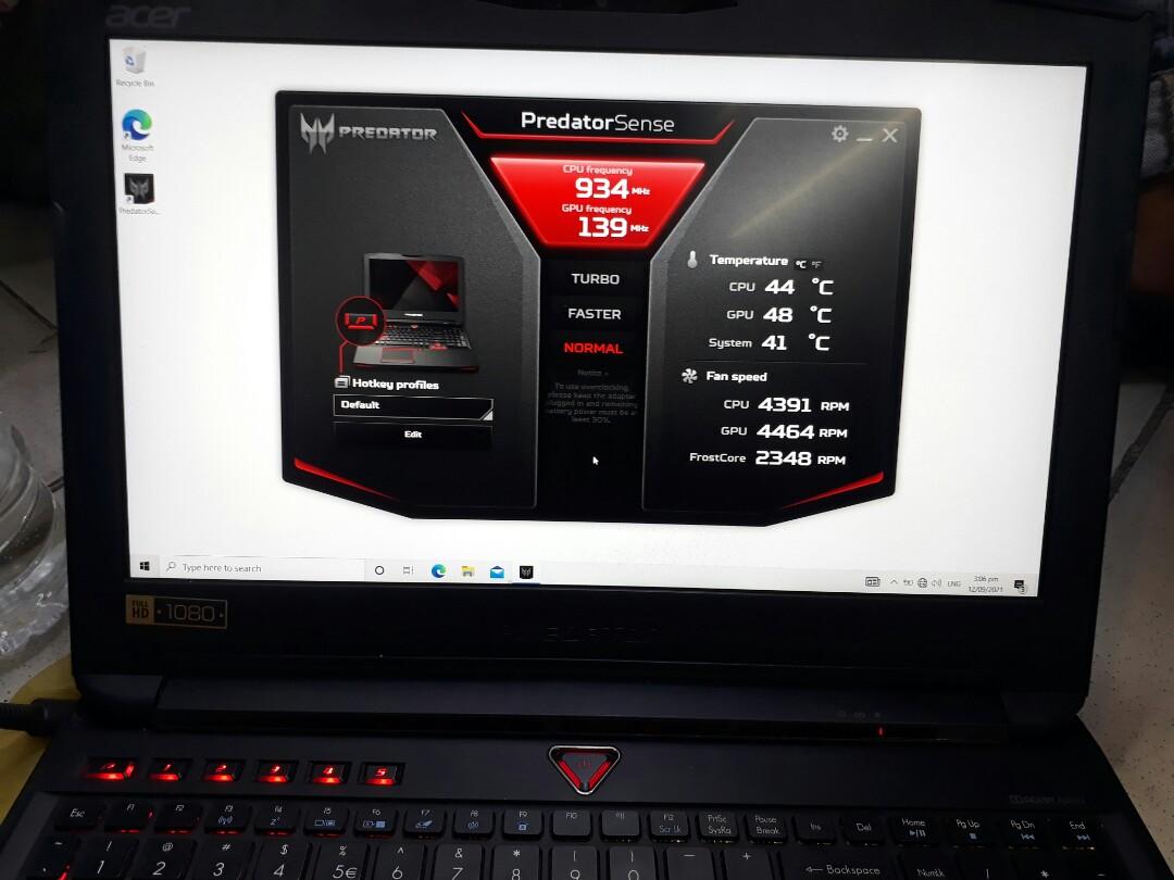 acer predator i7 7th gen 16gb ram 256gb ssd + 1tb hdd nvidia geforce ...