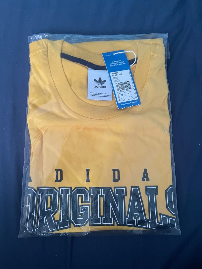 Adidas Script Tee, Men's Fashion, Tops & Sets, Tshirts & Polo Shirts on ...