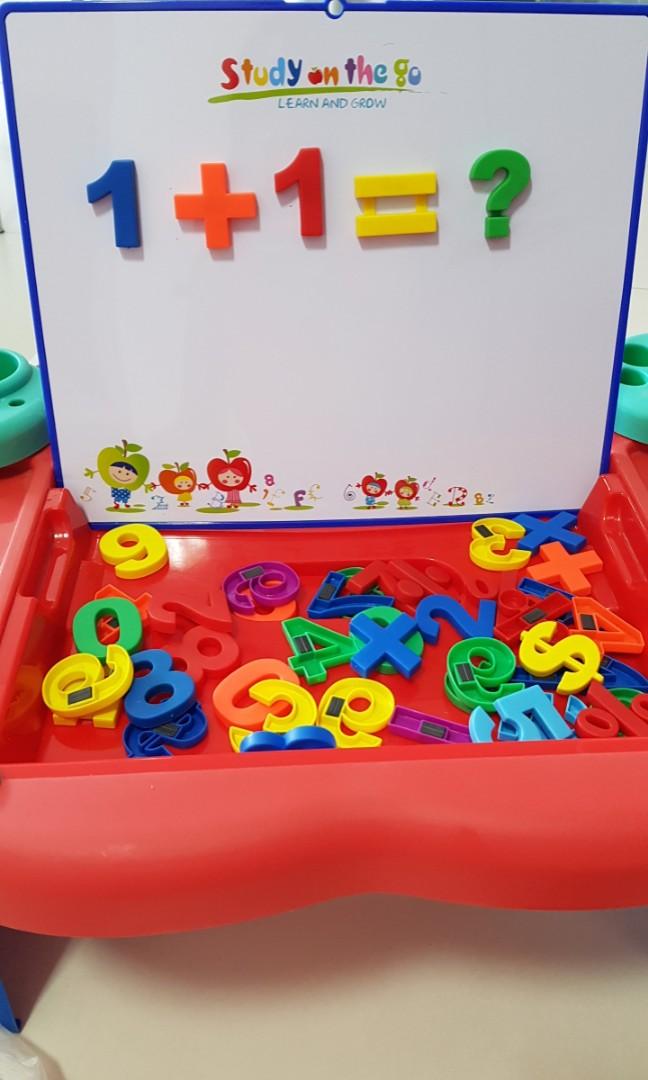 Alphabet/Number Table, Babies & Kids, Infant Playtime on Carousell