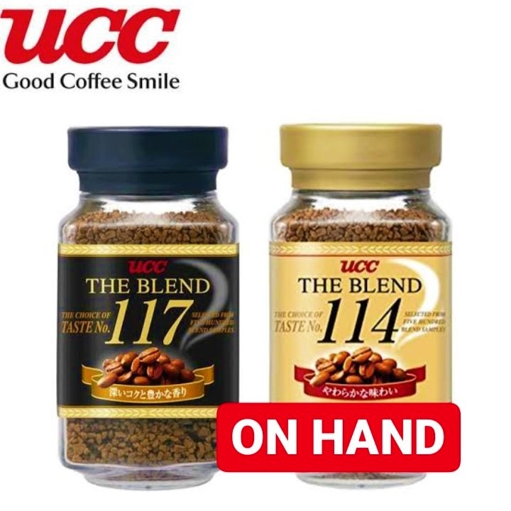 AUTHENTIC UCC The Blend 117 & 114 Bottle 90 Grams / Instant Coffee / FROM JAPAN ORIGINAL 100% ...