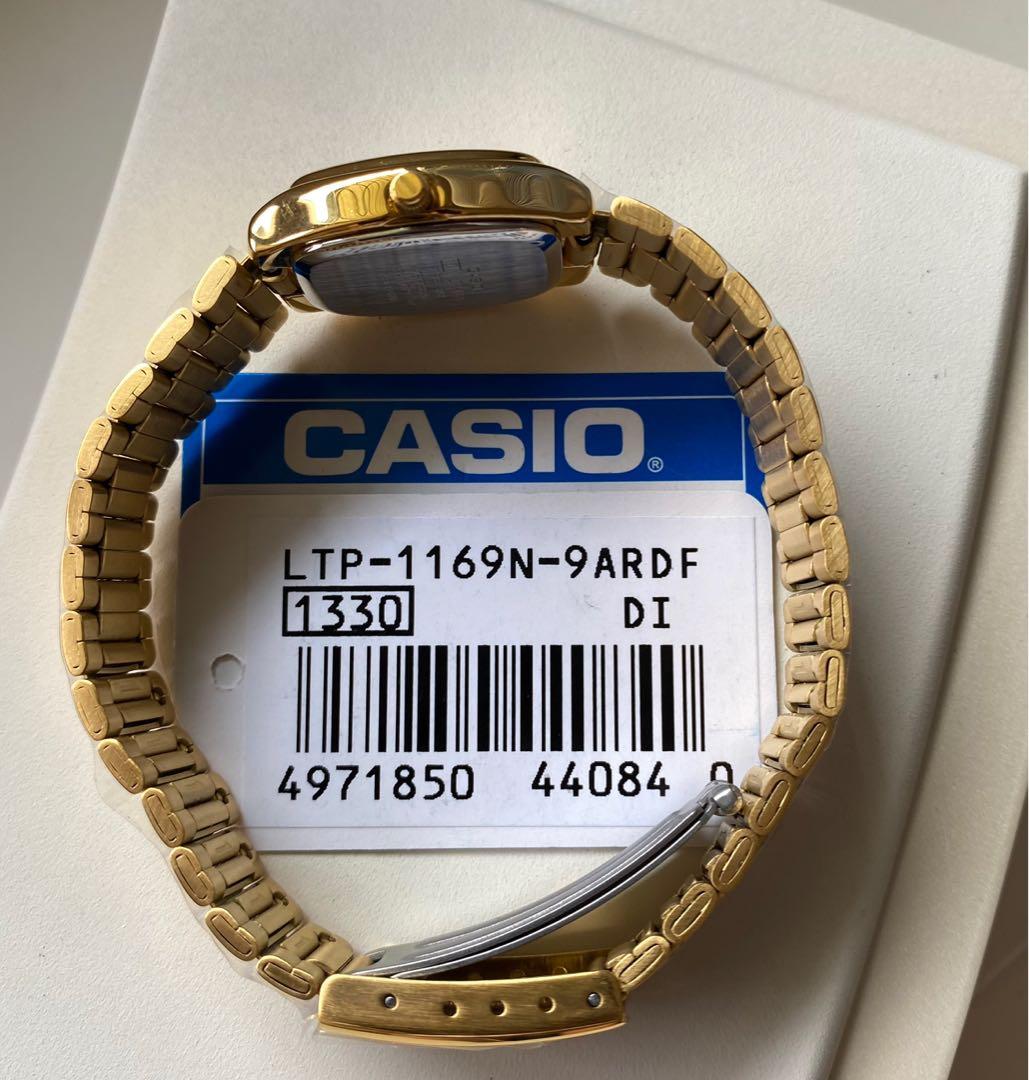 Casio LTP-1169N-9A Ladies Analog Quartz LTP1169N-9A Gold Tone Watch ...