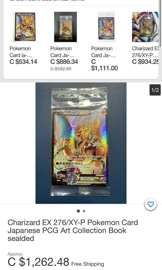 Charizard EX 276/XY-P Full Art - Pokemon, Hobbies & Toys, Toys & Games ...