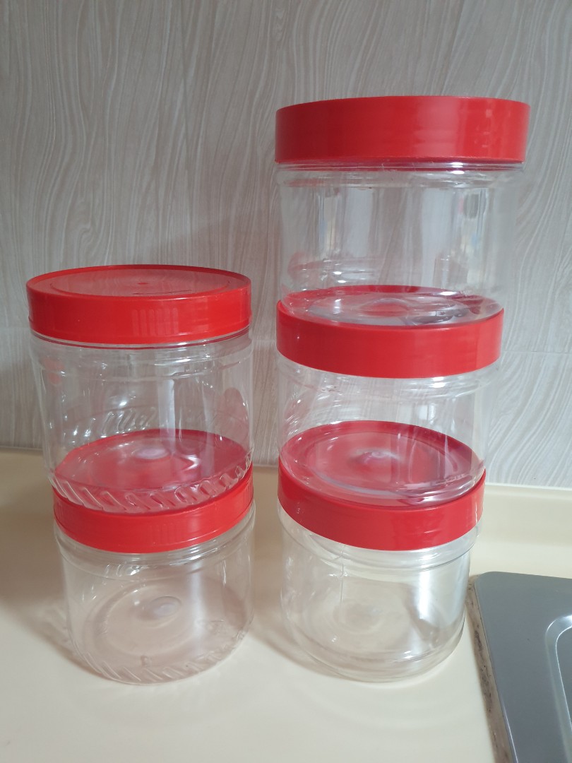 Containers for cookies/kueh, Furniture & Home Living, Kitchenware ...