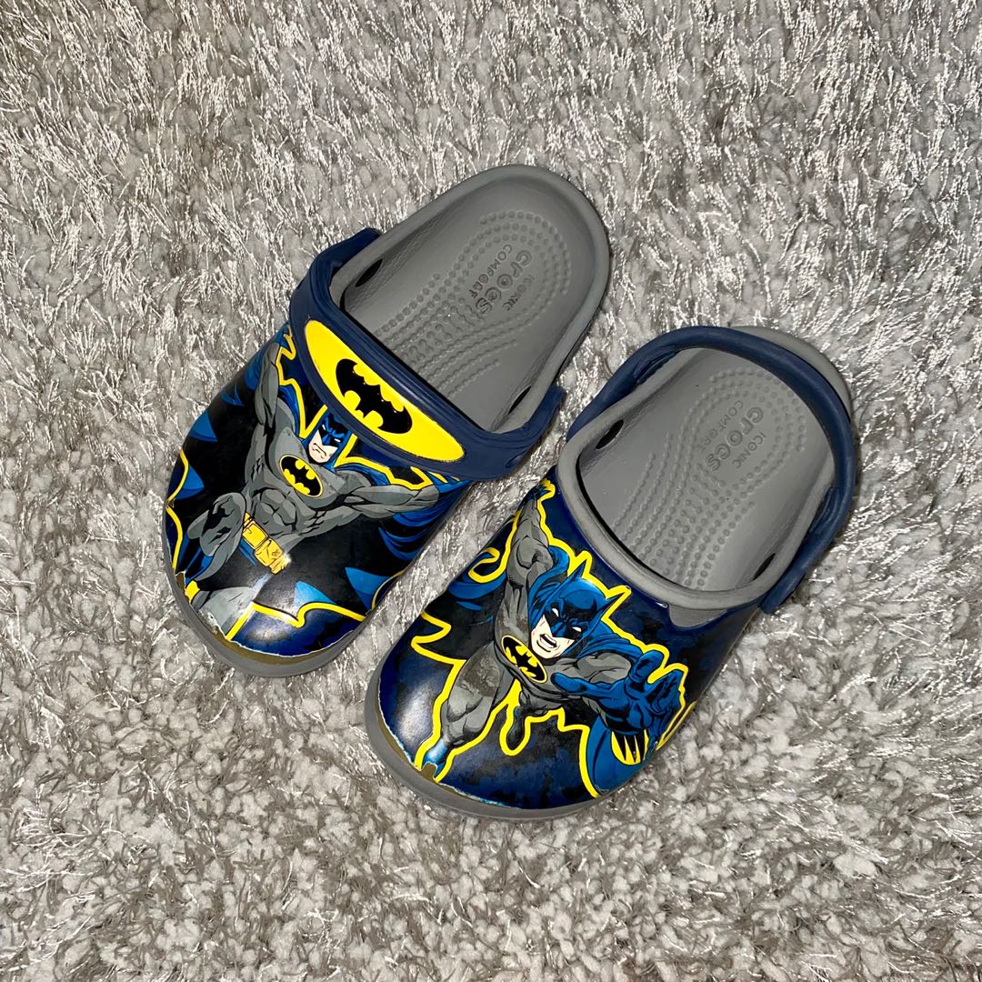 Crocs "Batman", Babies & Kids, Babies & Kids Fashion on Carousell