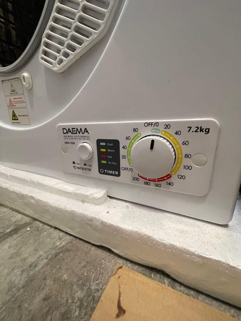 Daema 7kg Dryer, TV & Home Appliances, Washing Machines and Dryers on ...