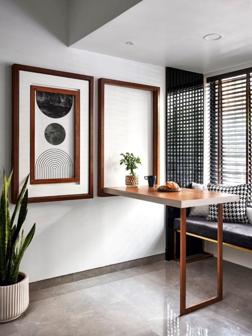 Drop down murphy bar table, convertible to frame, Furniture & Home ...