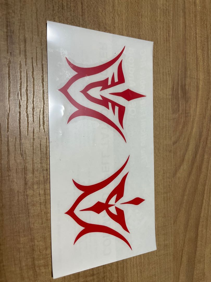 Fate Tattoo Command Spell Tattoo Sticker, Hobbies & Toys, Toys & Games ...