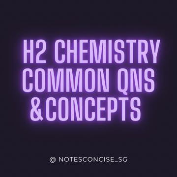 H2 Chemistry Common Questions & Concepts for A Level Chem JC Chem ...