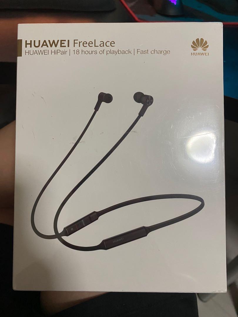 HUAWEI FREE-LACE BLUETOOTH EARPHONES (BLACK), Audio, Earphones on Carousell