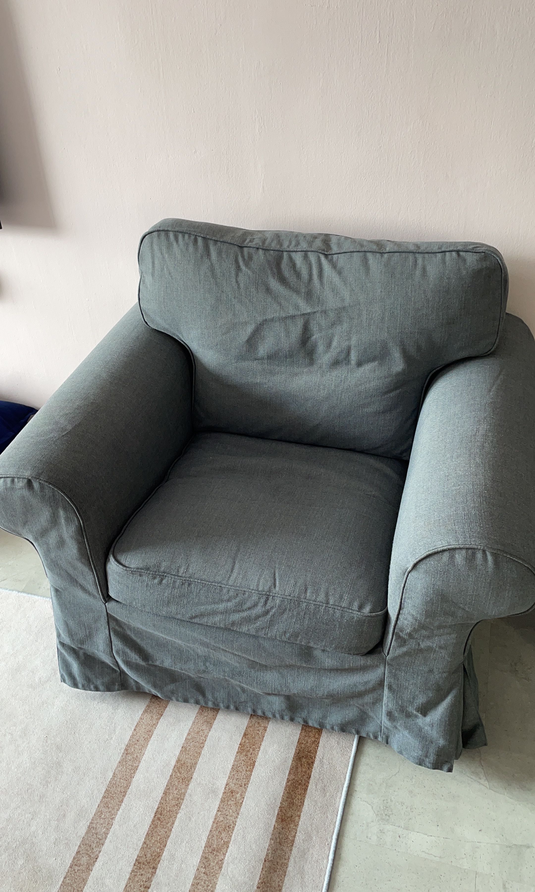 IKEA Ektorp arm chair, Furniture & Home Living, Furniture, Chairs on ...