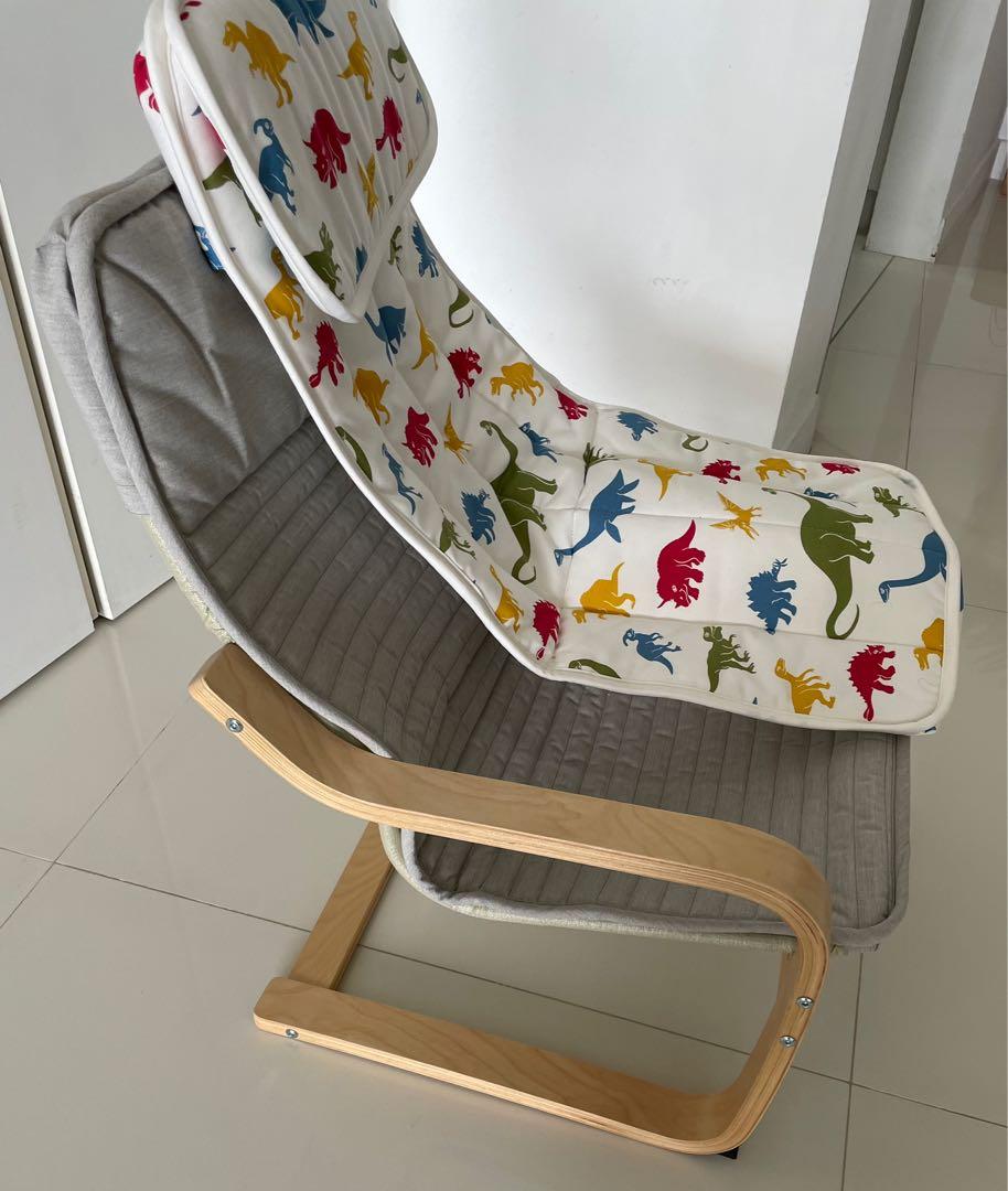 Ikea kids poang chair with extra cover, Babies & Kids, Baby Nursery ...