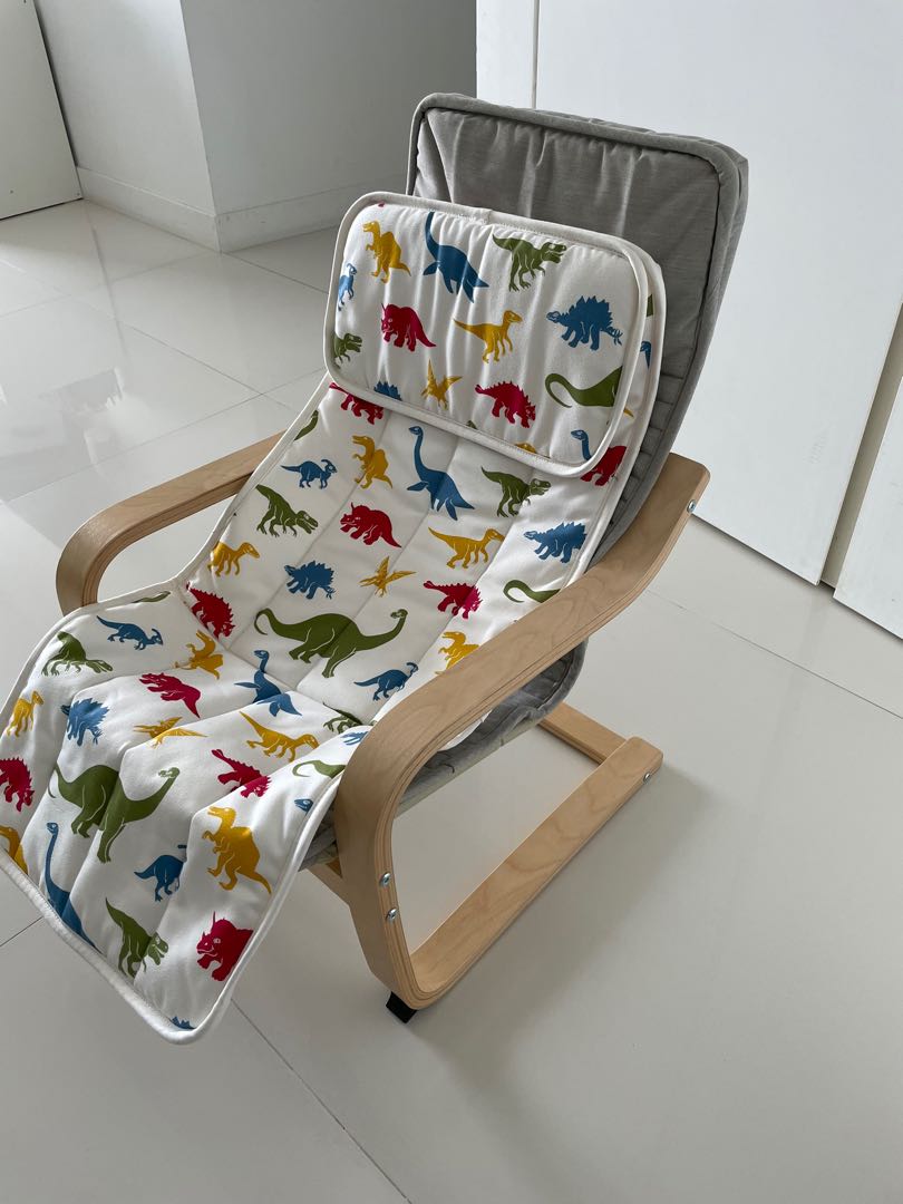 Ikea kids poang chair with extra cover, Babies & Kids, Baby Nursery ...
