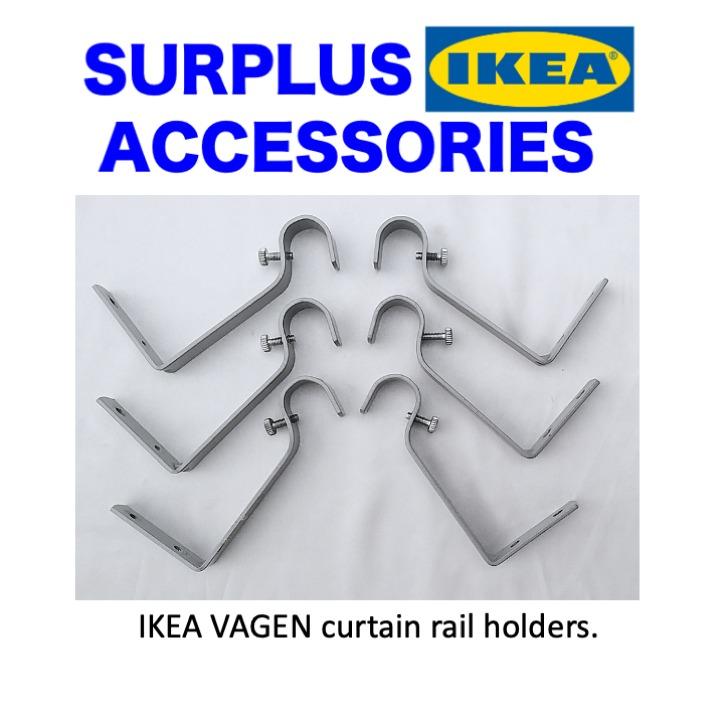IKEA VAGEN Curtain Rail Holders, Furniture & Home Living, Home Decor ...