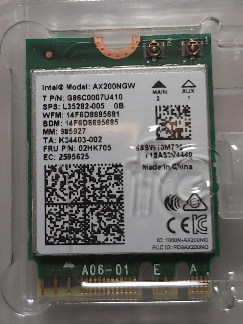 Intel AX200NGW wifi 6, 電腦＆科技, 電腦周邊及配件, Wifi及上網相關產品 - Carousell