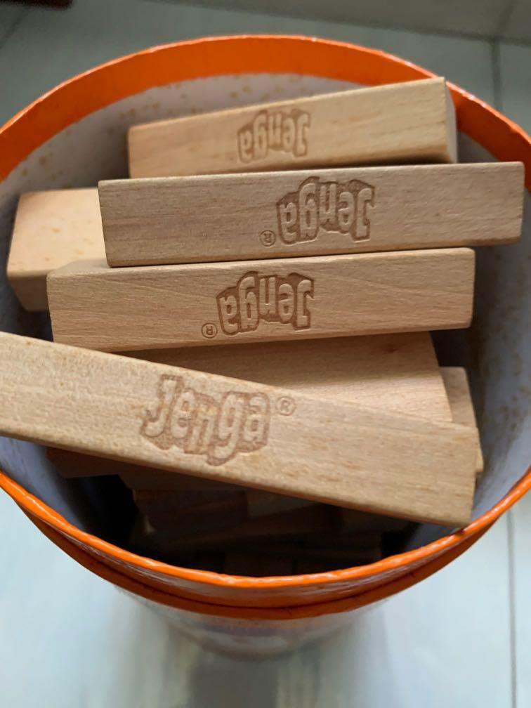 Jenga Wood Block Game, Hobbies & Toys, Toys & Games on Carousell