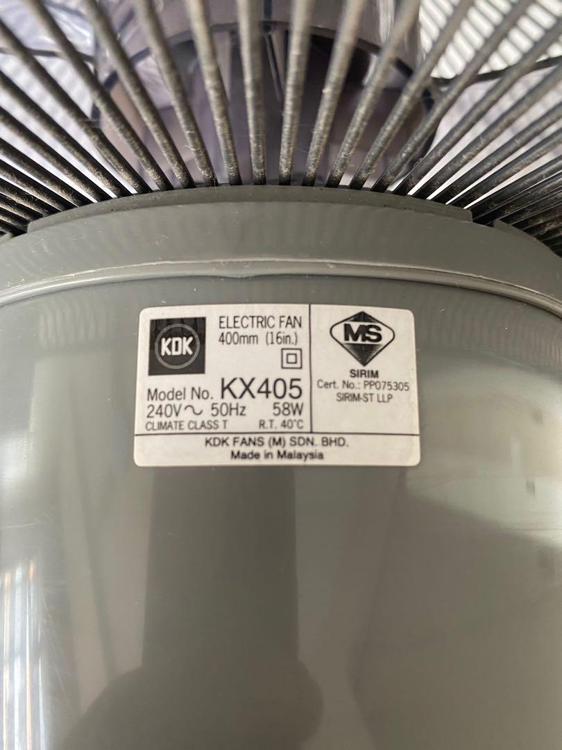 KDK KX-405 stand fan, Furniture & Home Living, Lighting & Fans, Fans on ...