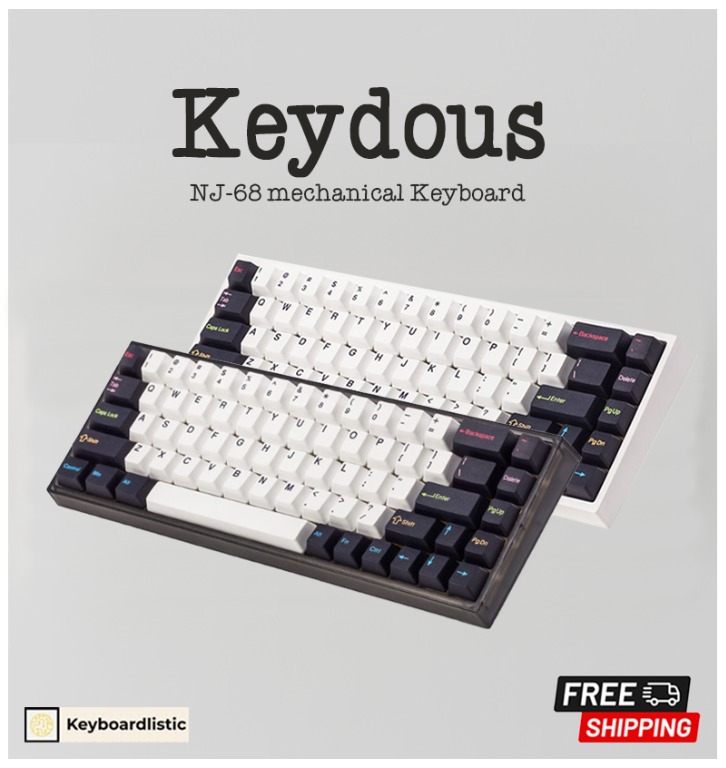 Keydous NJ68 65% RGB Hotswapopable Mechanical Keyboard, Computers ...